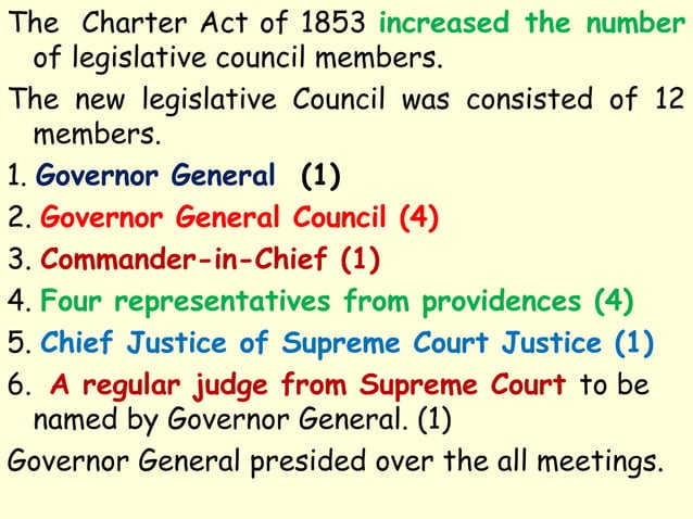 1853 charter act | PPT | Law
