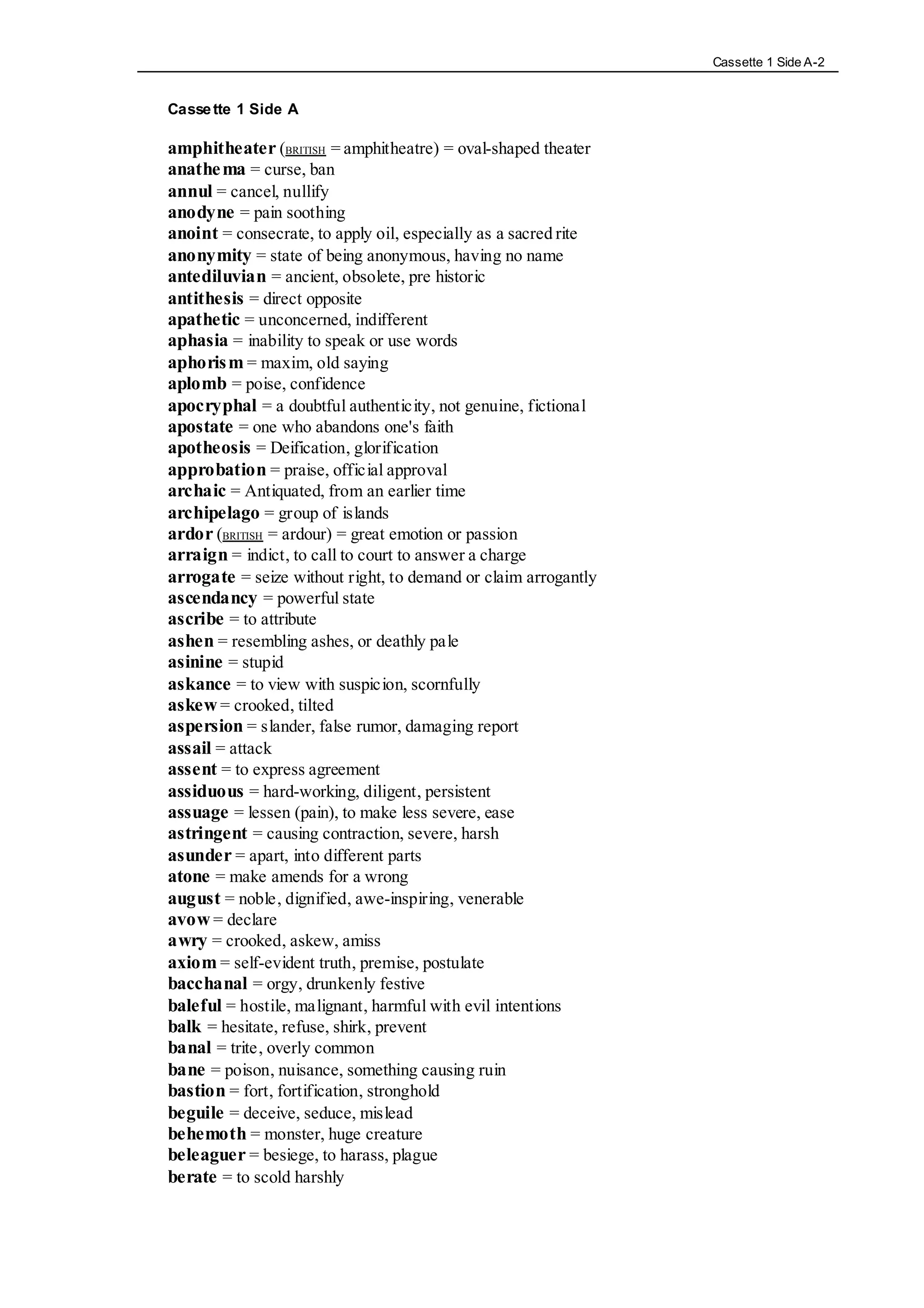 1853 most difficult words | PDF