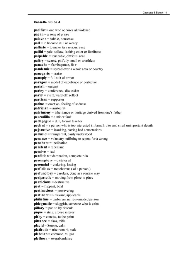 1853 most difficult words | PDF