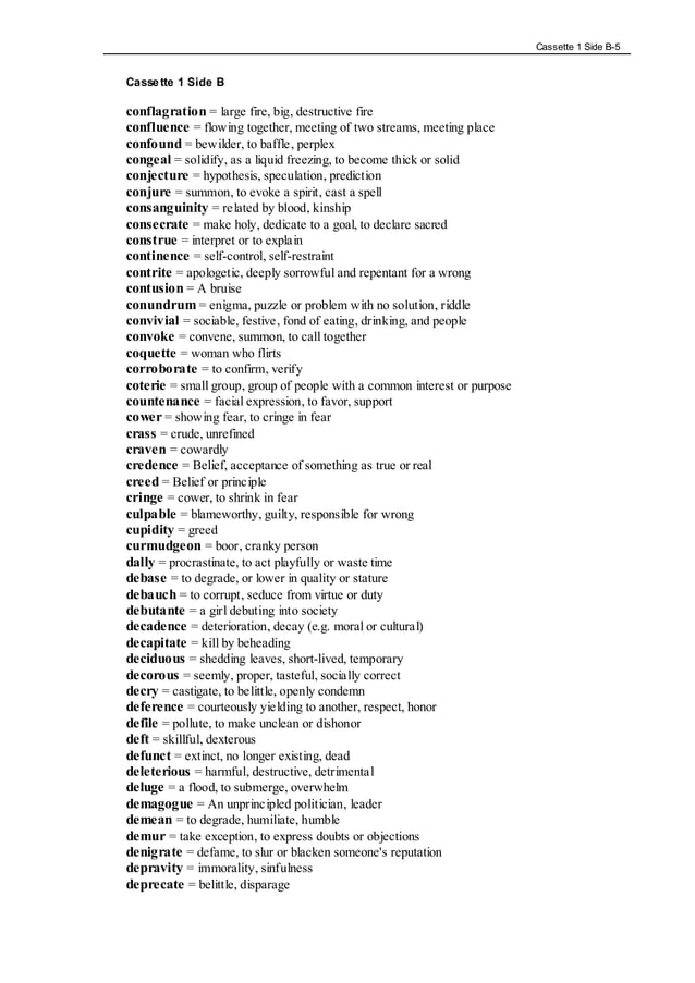 1853 most difficult words | PDF