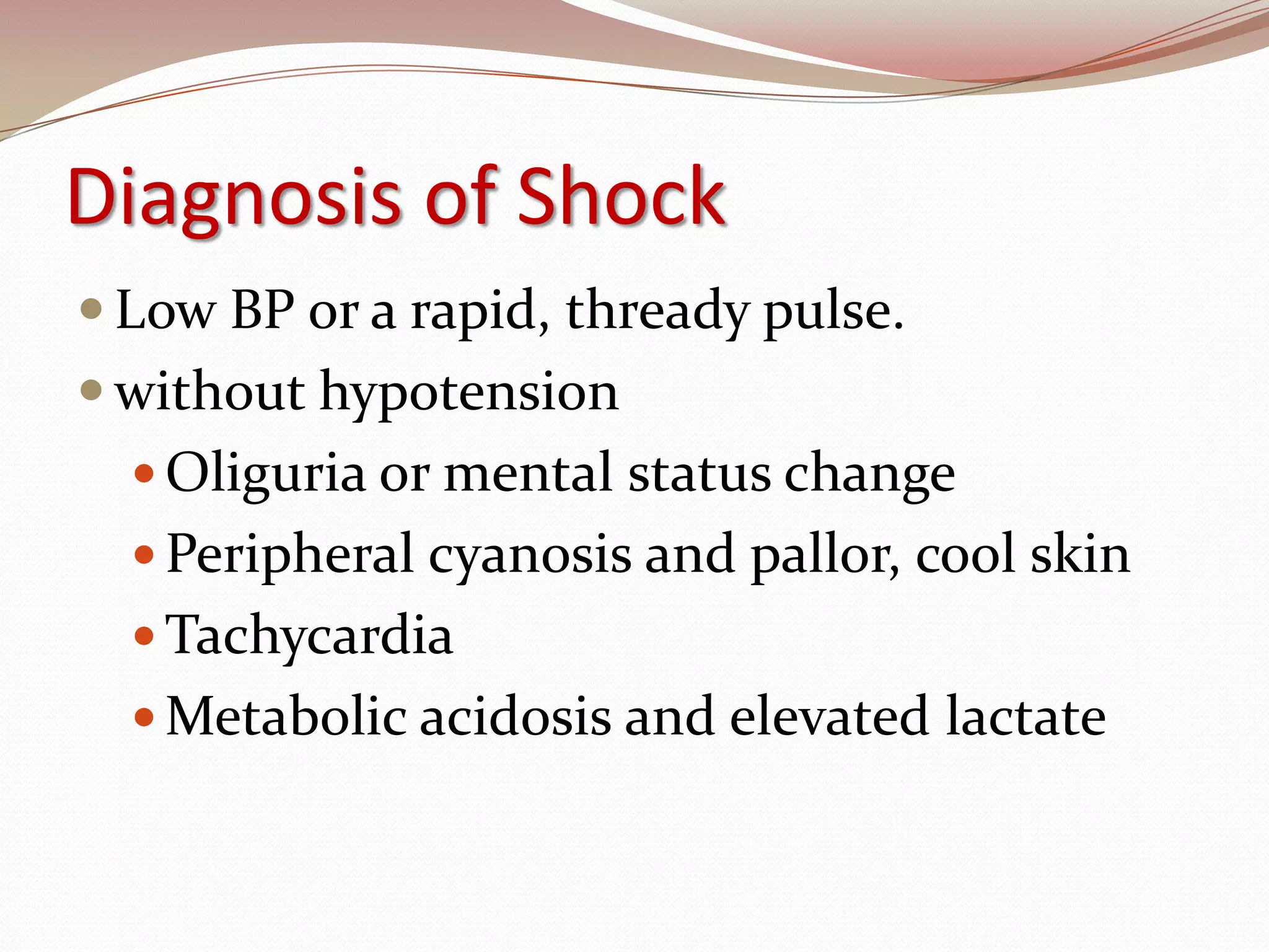Approach to Shock and Hemodynamics | PPT