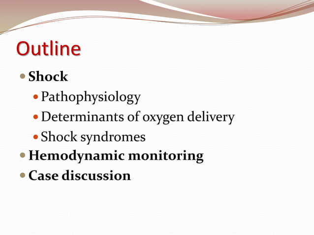 Approach to Shock and Hemodynamics | PPT