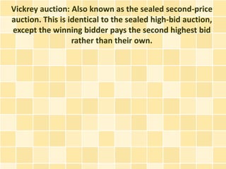 Distinguishing the Differences Between Auctions | PPT