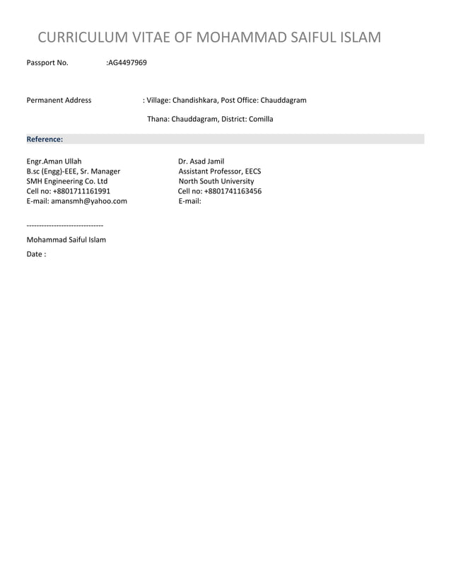 Saiful CV.docvvvvvvvvvv | PDF