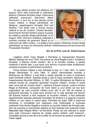 185 de ani de la înfiinţarea Muzicilor Militare Moderne | PDF