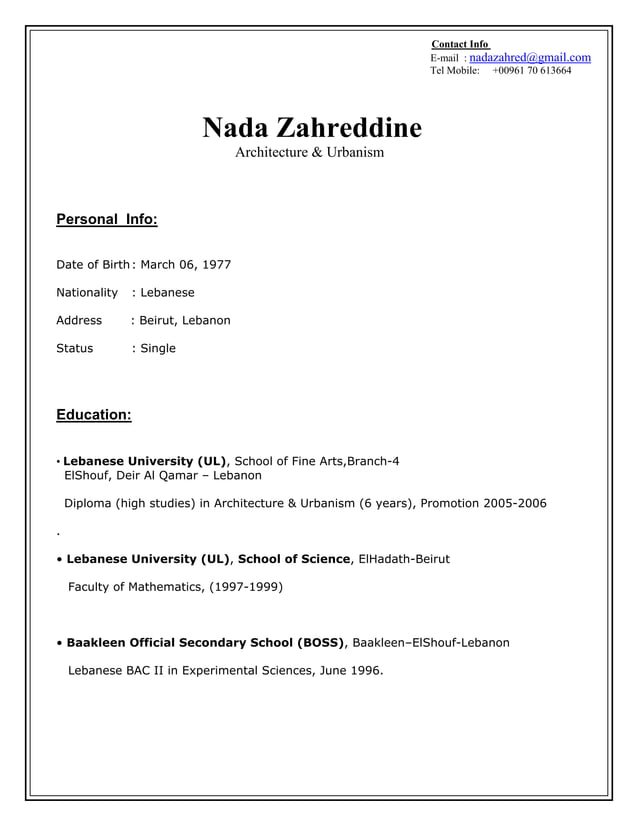 NADA-CV-2015 | PDF