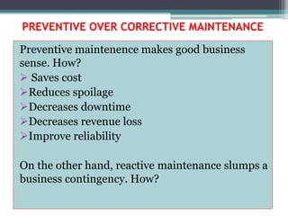 MAINTENANCE AND OCCUPATIONAL SAFETY | PPTX