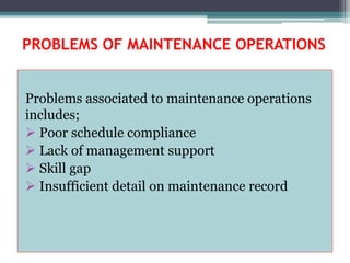 MAINTENANCE AND OCCUPATIONAL SAFETY | PPTX