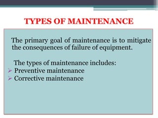 MAINTENANCE AND OCCUPATIONAL SAFETY | PPTX