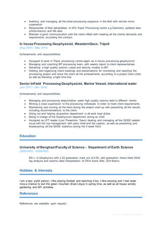 Mohamed F Lagha CV | PDF