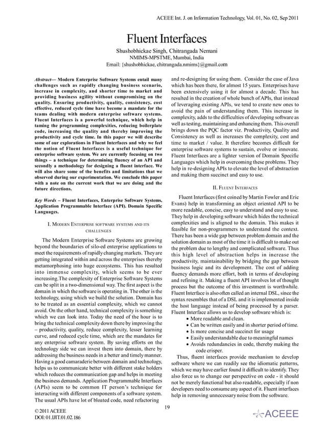 Fluent Interfaces | PDF