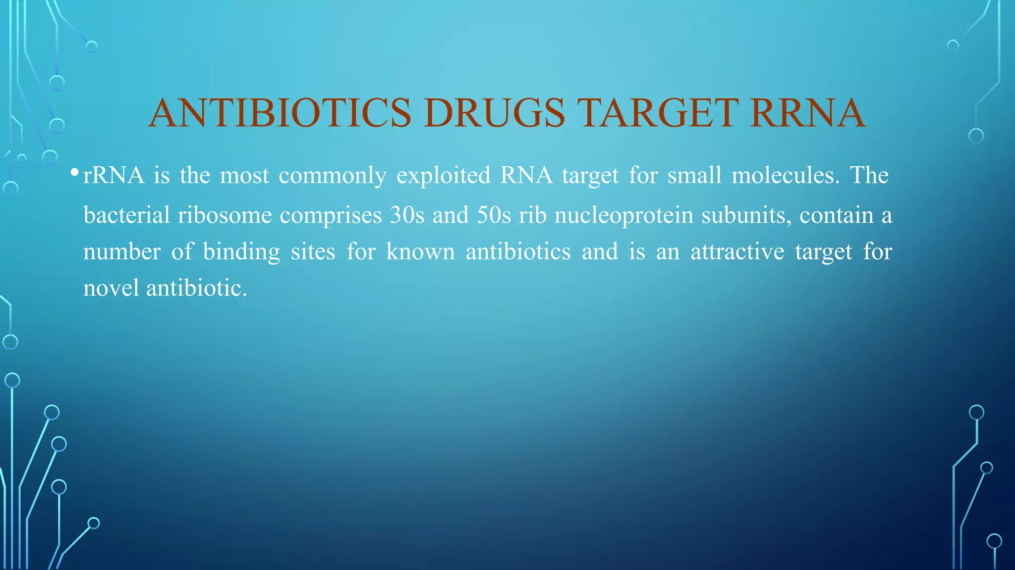 A Review On RNA Targeted Antibiotics | PDF