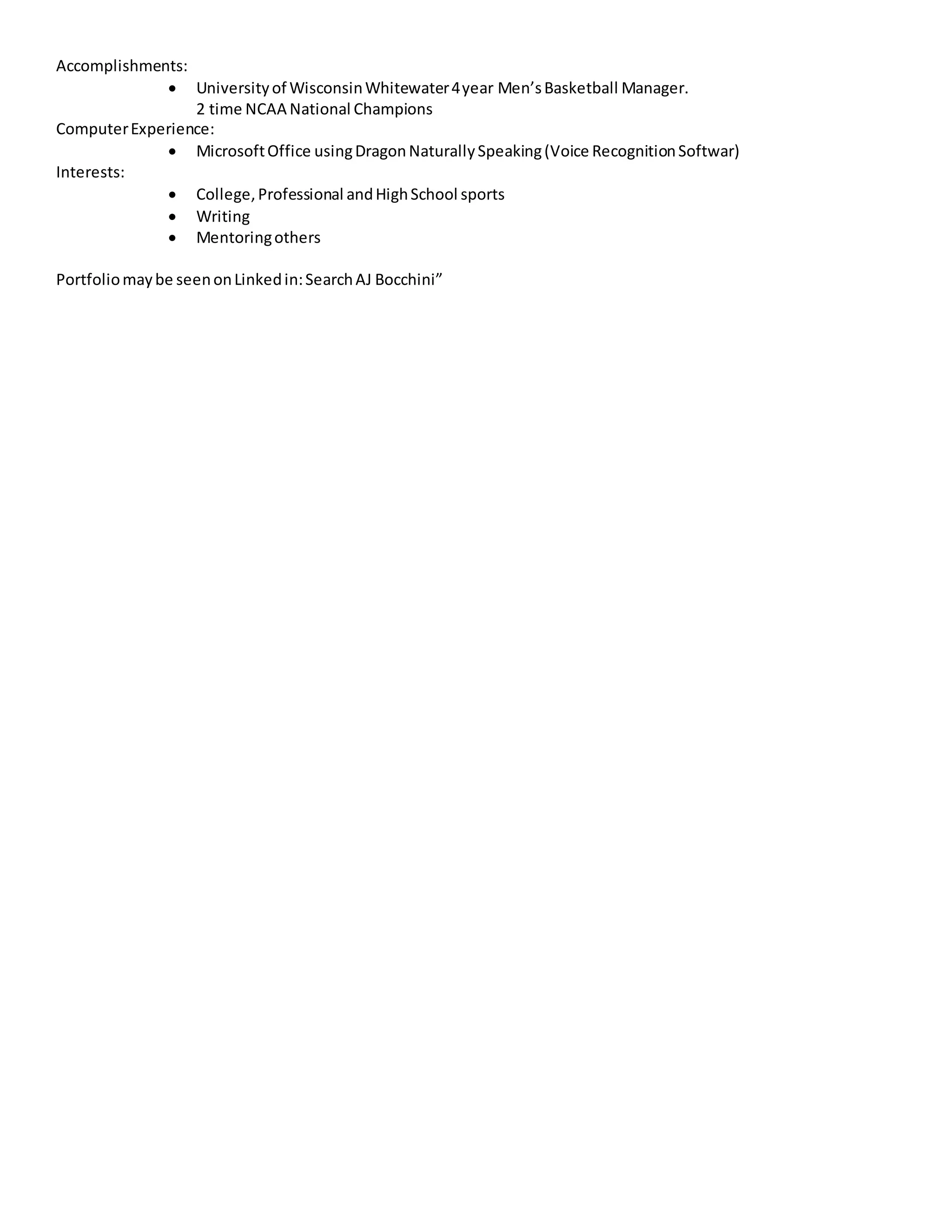 AJ Resume 4University-2016 | DOCX