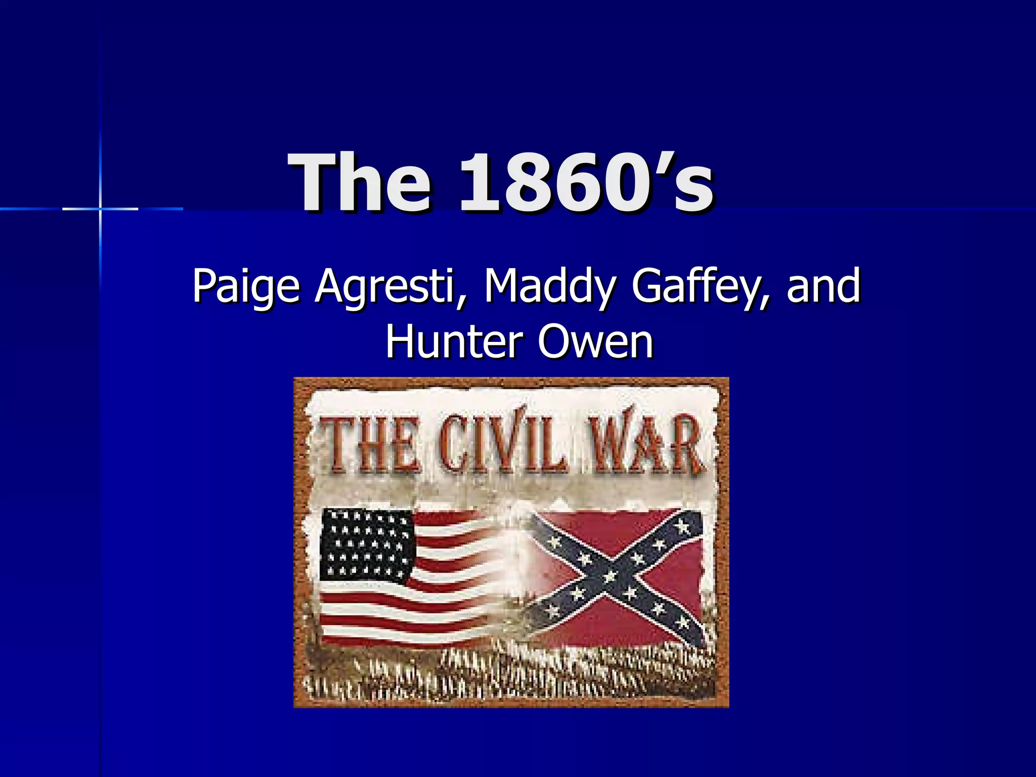 1860s History Slide Show | PPT