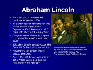 1860s History Slide Show | PPT