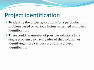 18611 project identification | PDF