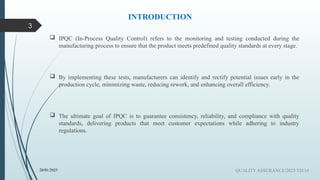 IN PROCESS QUALITY CONTROL TEST FOR TABLETS | PPTX