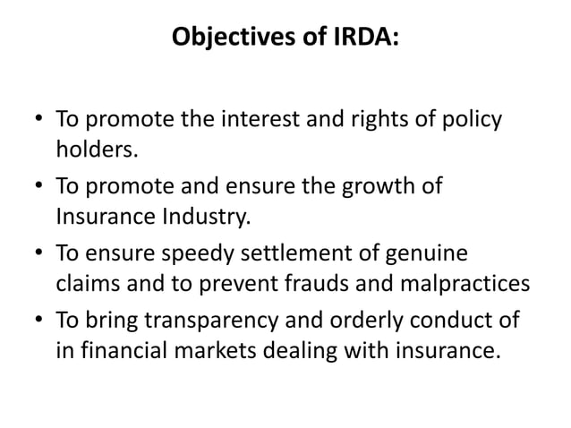 1861_IRDA - Role, Objectives and Functions.pptx