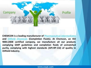 (Corporate Presentation) Chemcon Speciality Chemicals PVT. LTD.01