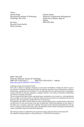 Resistive Switching Oxide Materials Mechanisms Devices And Operations ...