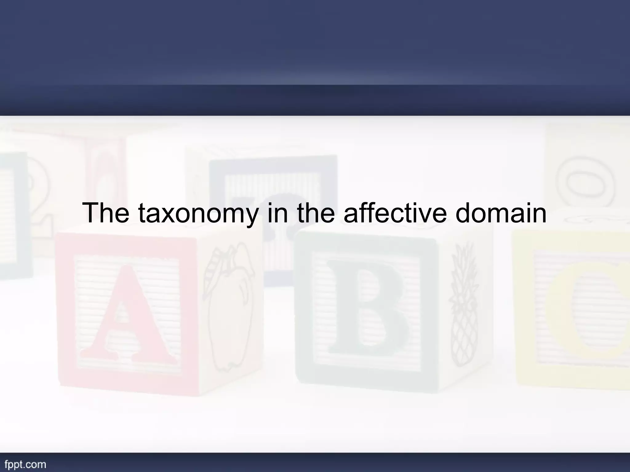 Assessment in the Affective Domain | PPT