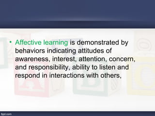 Assessment in the Affective Domain | PPT