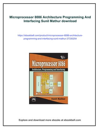 Microprocessor 8086 Architecture Programming And Interfacing Sunil ...