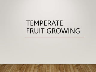 Temperate fruit growing..ppt