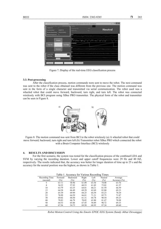 Robot Motion Control Using the Emotiv EPOC EEG System | PDF | Robotics ...