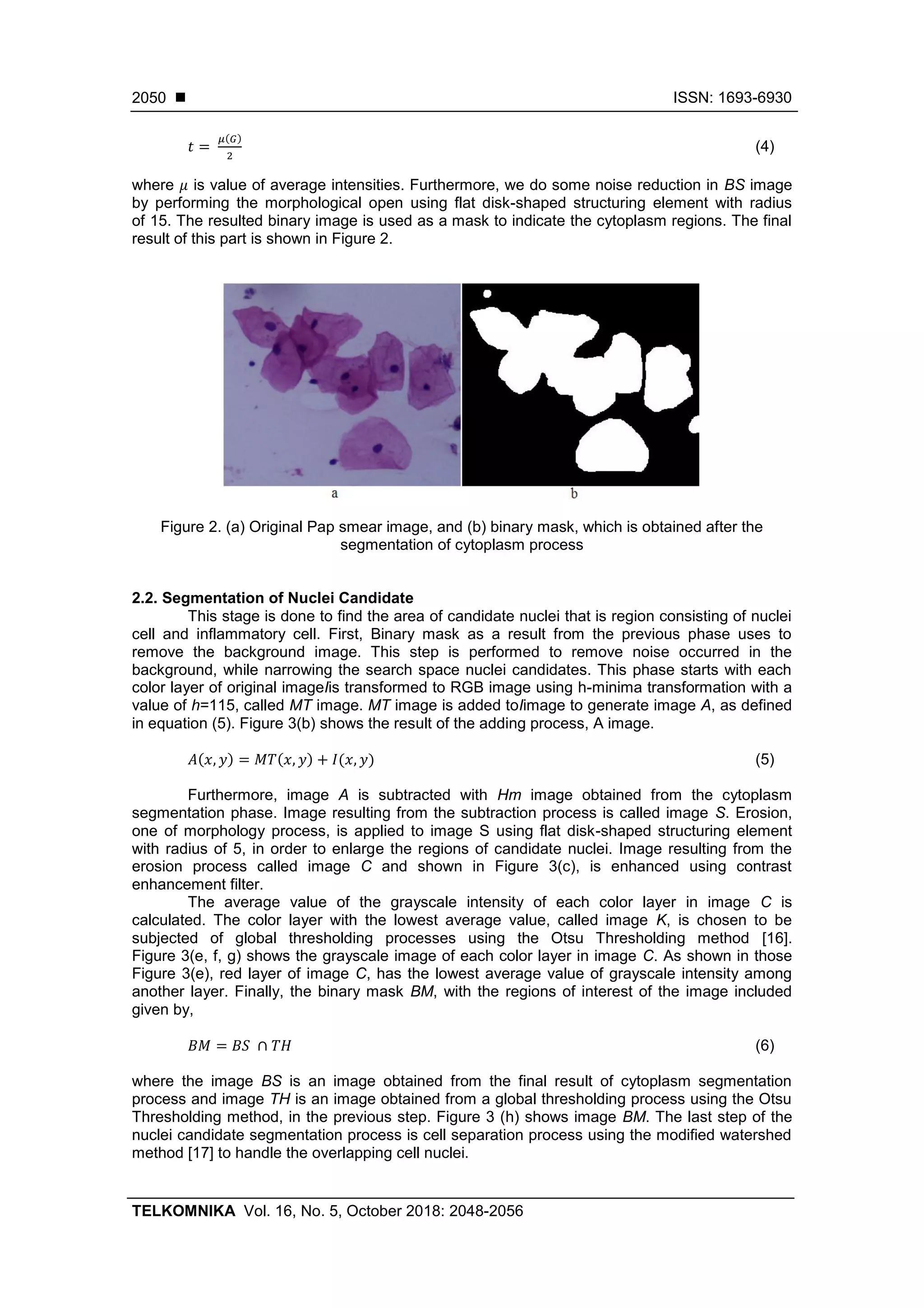 Inflammatory Cell Extraction in Pap smear Images: A Combination of Distance Criterion and Image ...