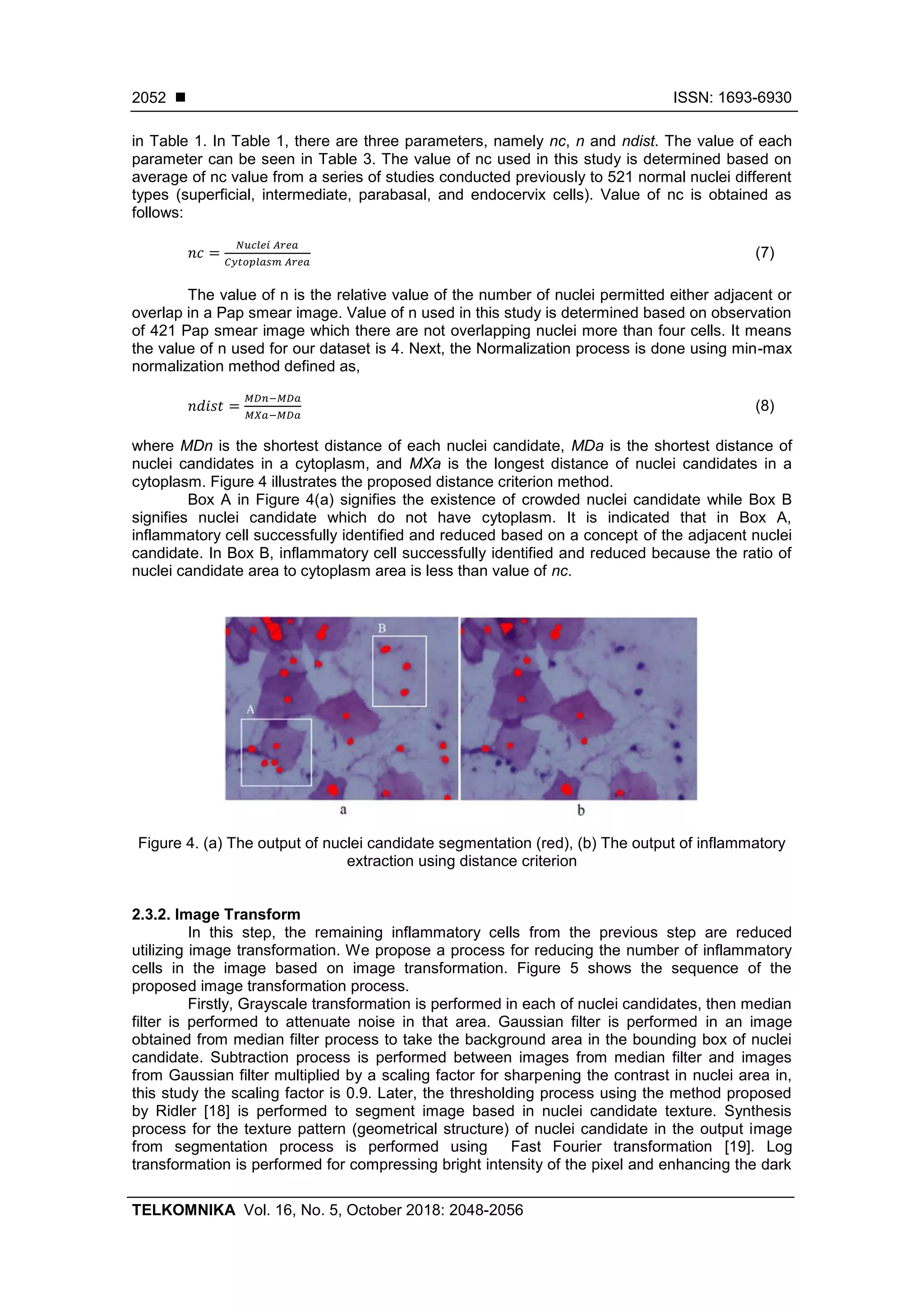 Inflammatory Cell Extraction in Pap smear Images: A Combination of Distance Criterion and Image ...