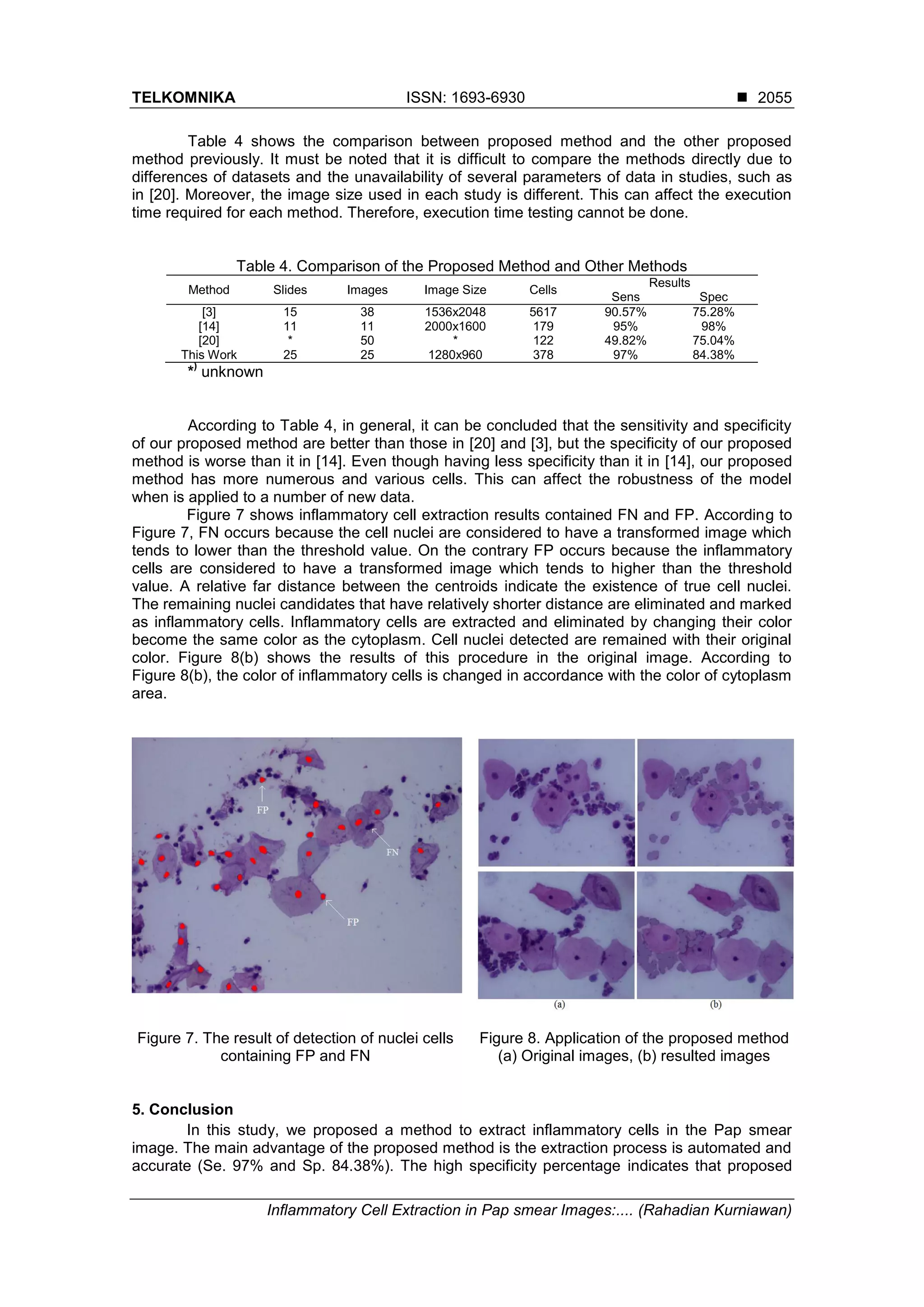 Inflammatory Cell Extraction in Pap smear Images: A Combination of Distance Criterion and Image ...