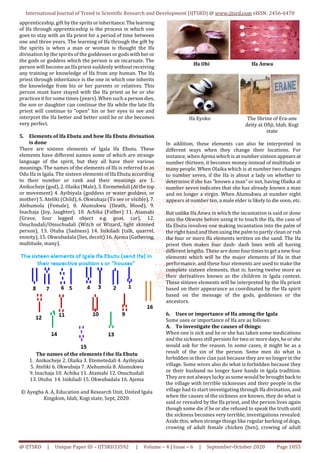 An Assessment of the Importance of Ifa Divination as Part of Igala ...