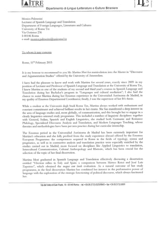 Reference Letter 1_ Martina Mori | PDF