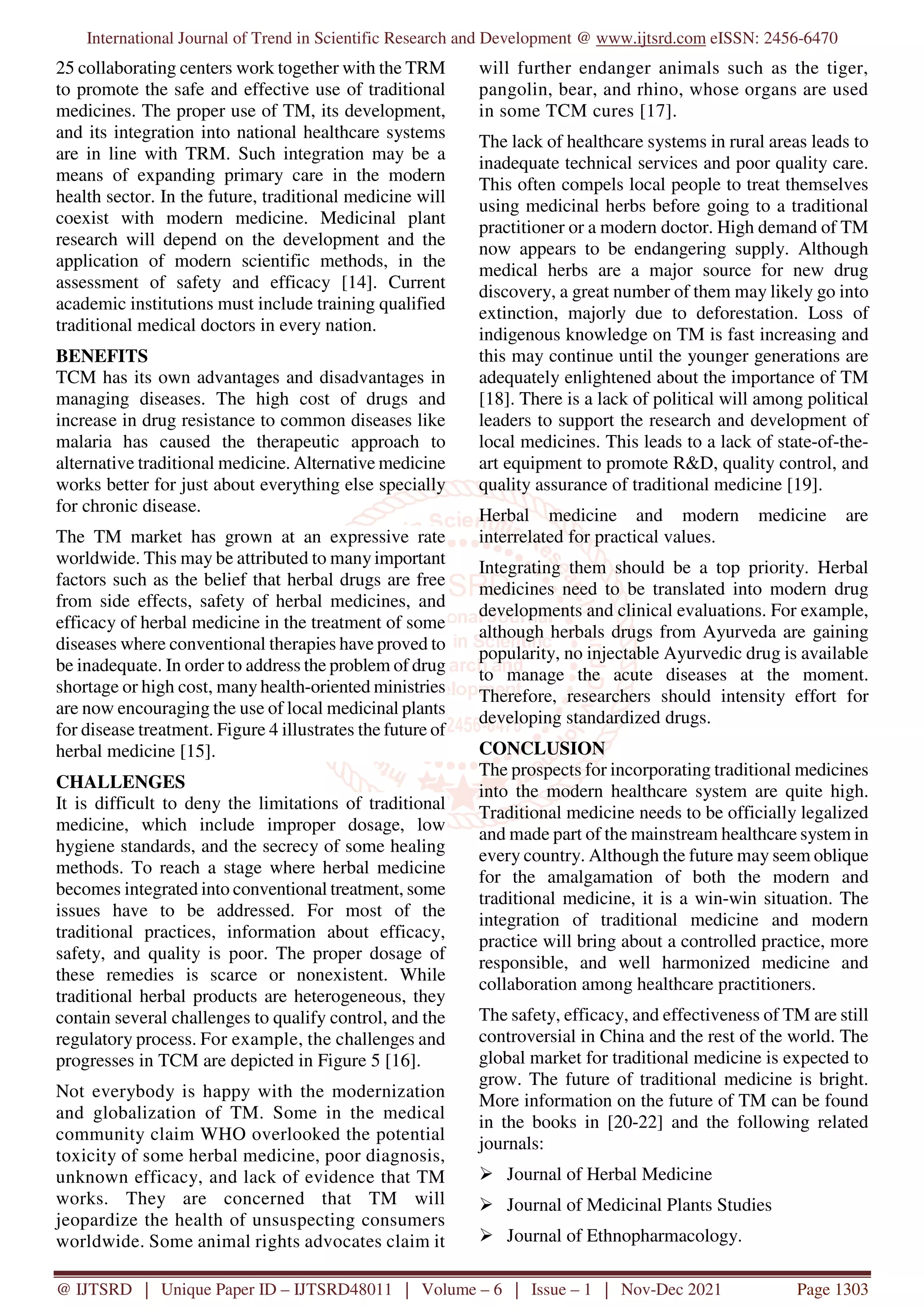 Future of Traditional Medicine | PDF