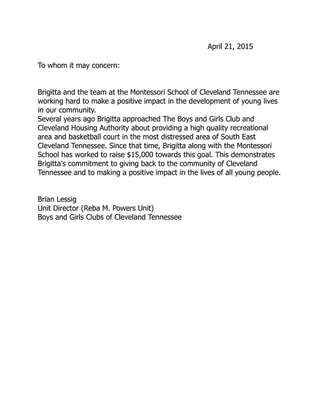 B&G Club endorsement Brian Lessig 4:21:15 | PDF