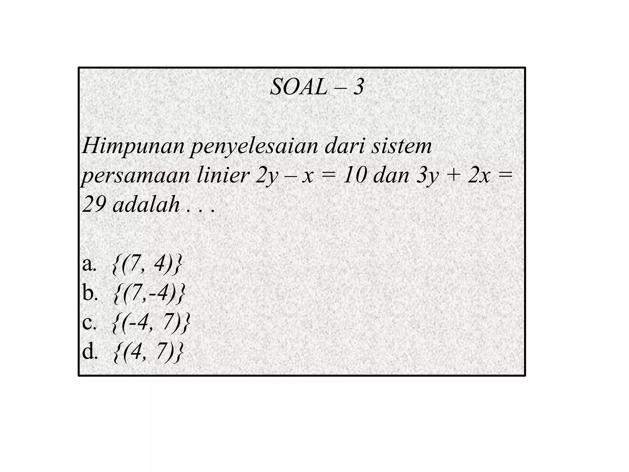 Sistem Persamaan Linear dan Kuadrat | PPTX