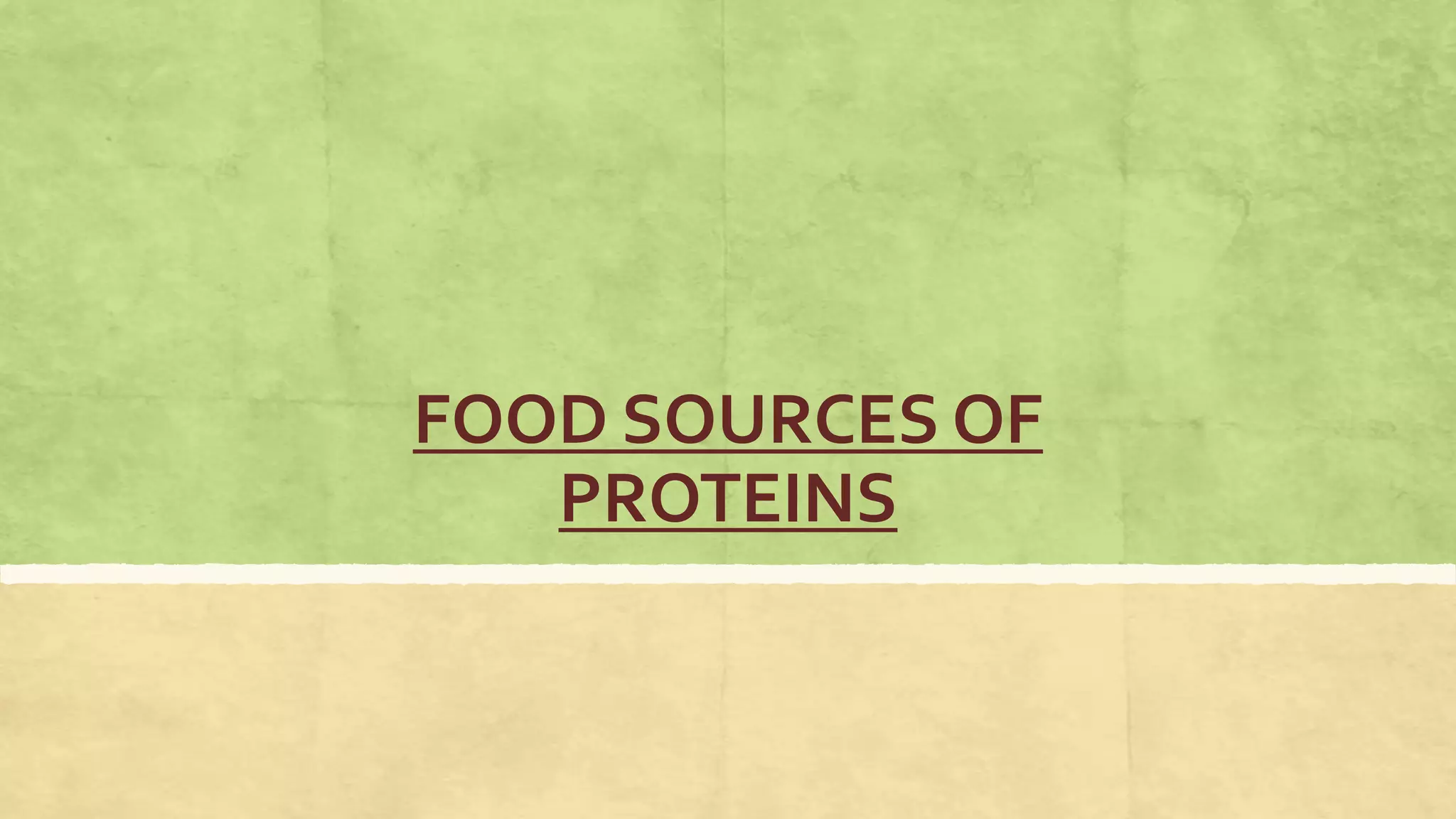 food sources of carbohydrates and proteins | PPTX