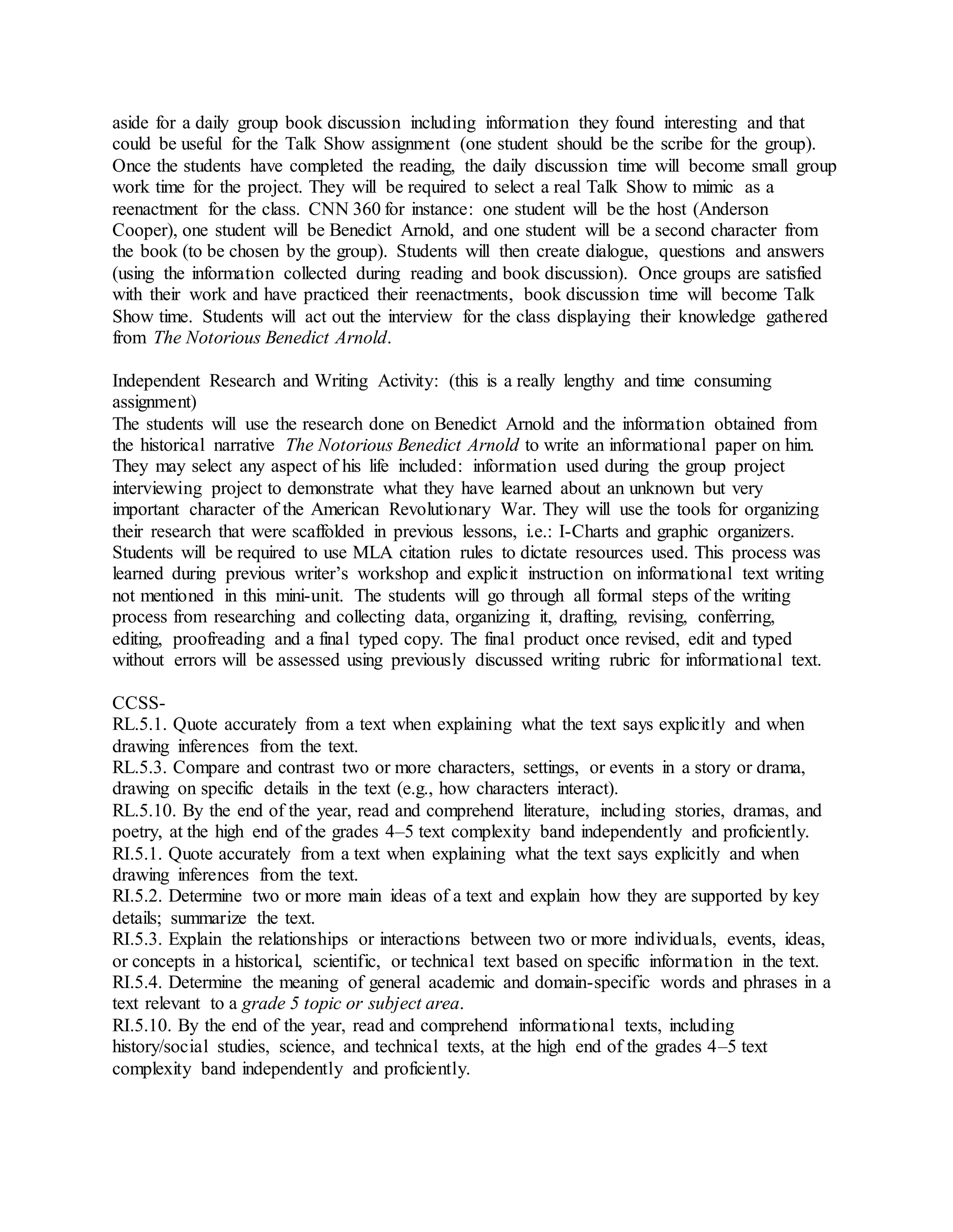 Informational-expository mini lesson | DOCX