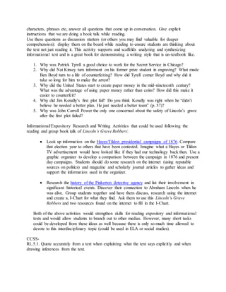 Informational-expository mini lesson | PDF