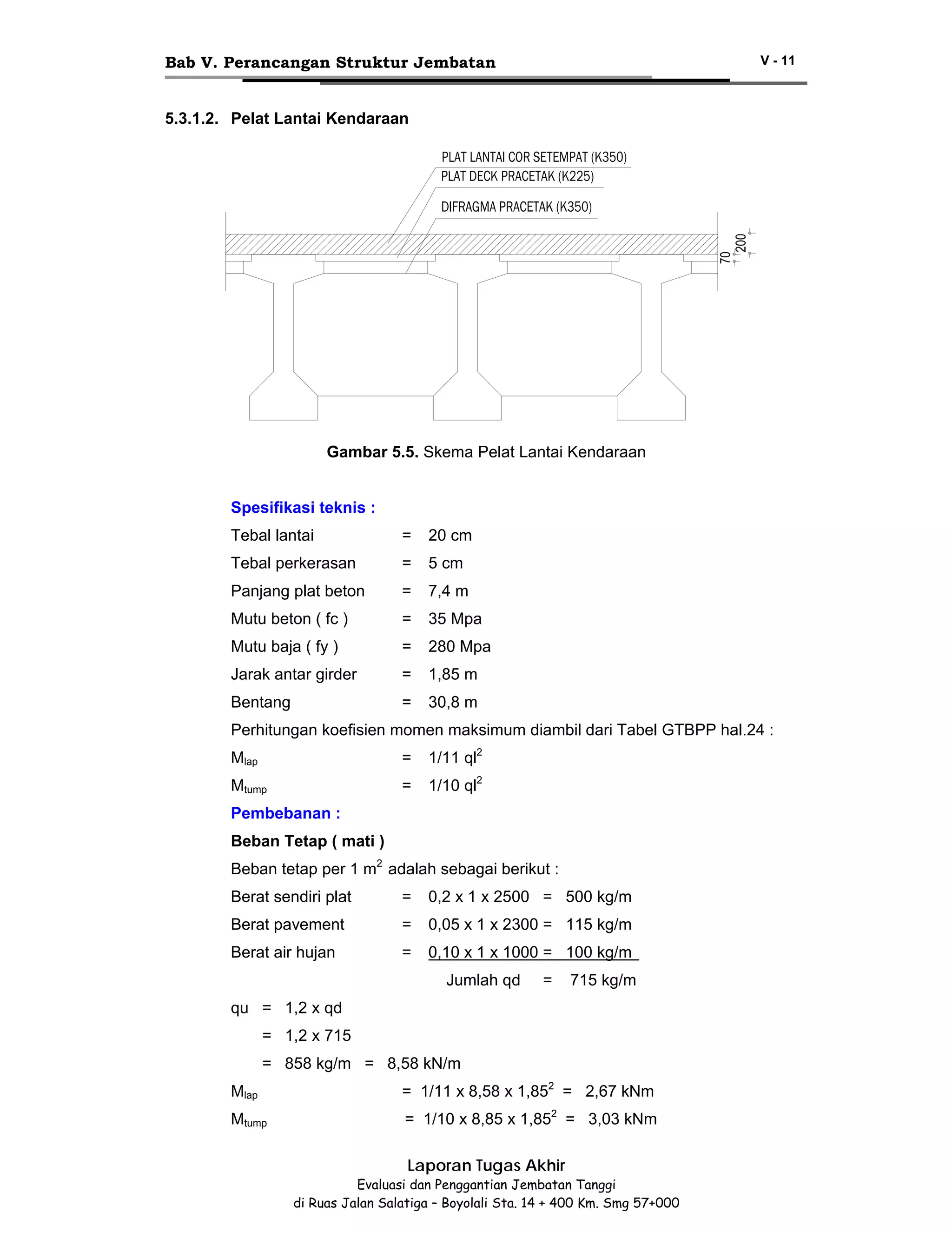 perhitungan jembatan | PDF