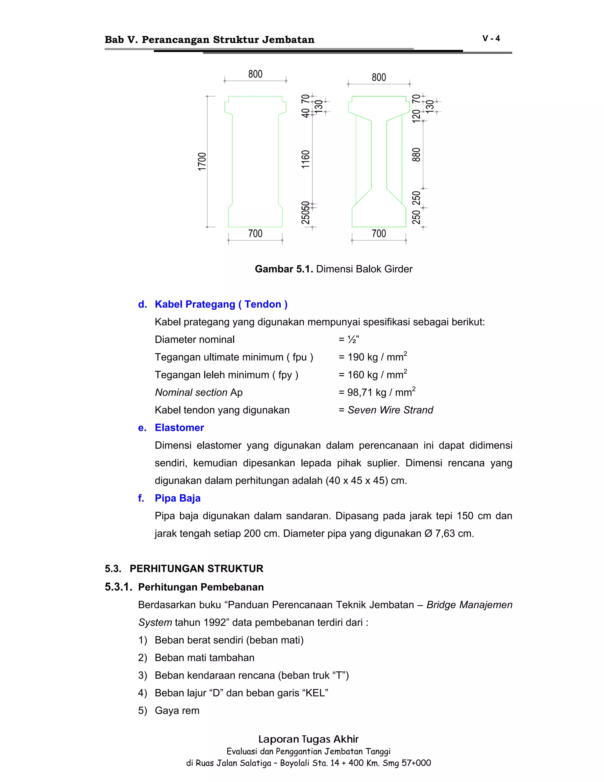 perhitungan jembatan | PDF