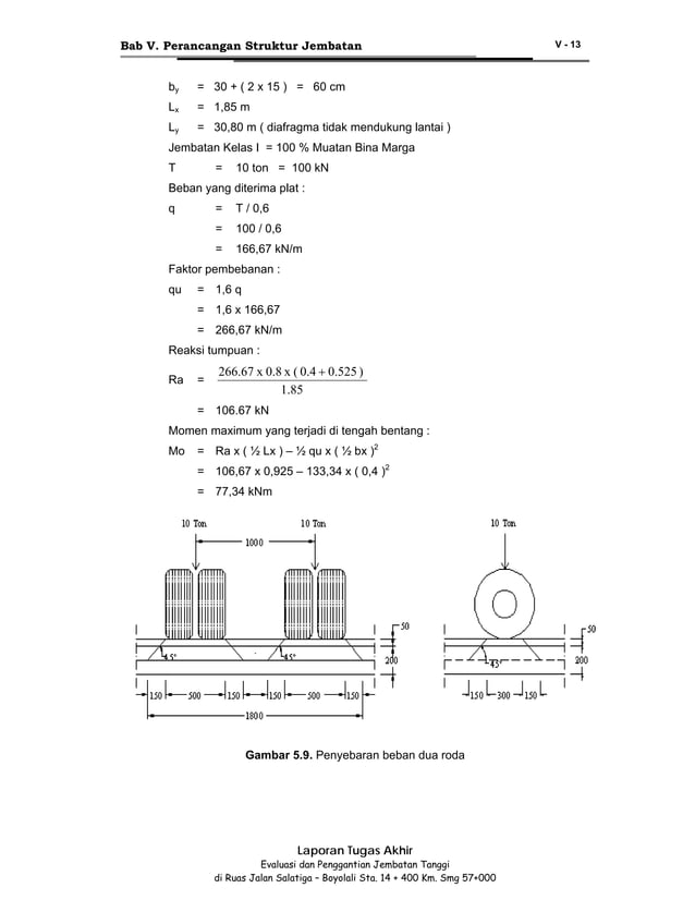 perhitungan jembatan | PDF