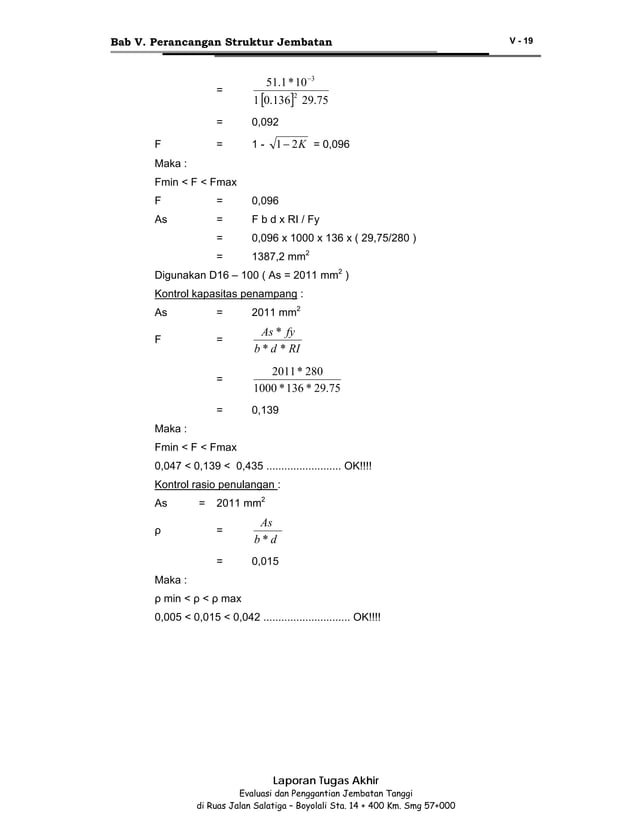 perhitungan jembatan | PDF