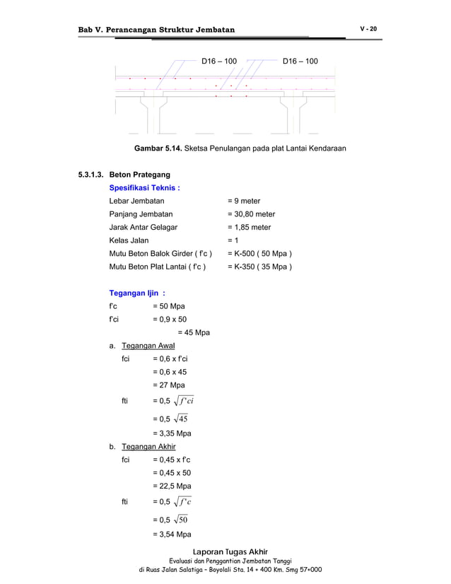perhitungan jembatan | PDF