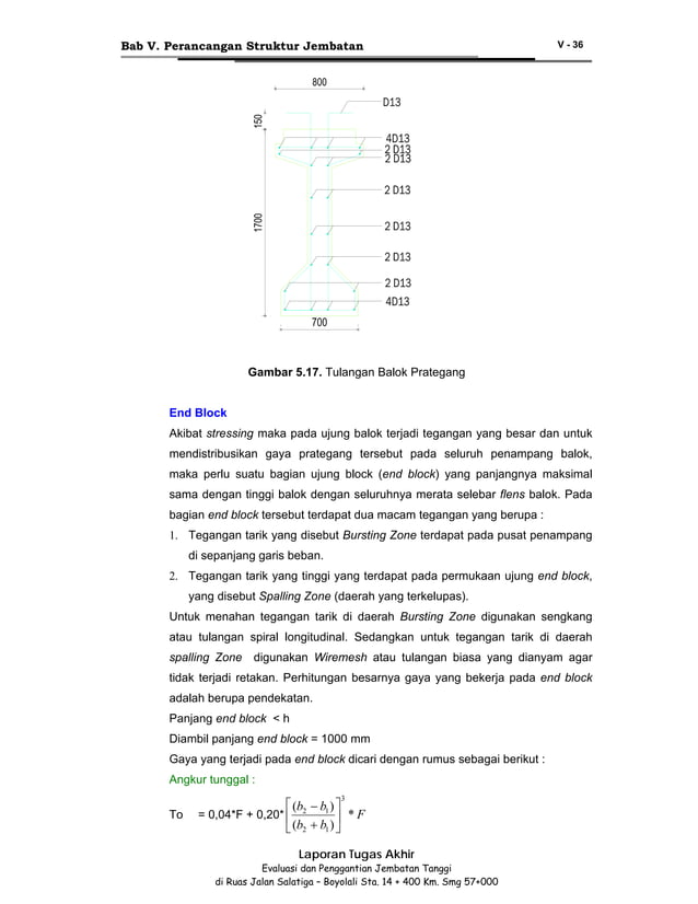perhitungan jembatan | PDF