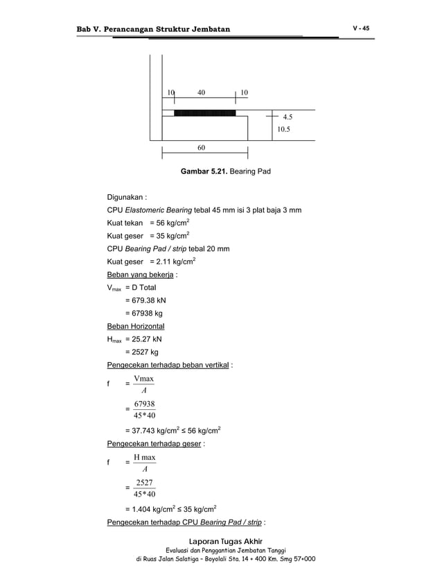 perhitungan jembatan | PDF
