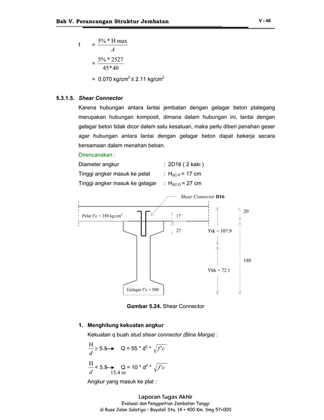 perhitungan jembatan | PDF