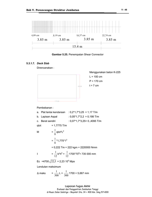 perhitungan jembatan | PDF