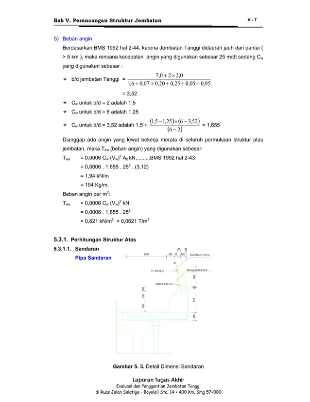perhitungan jembatan | PDF